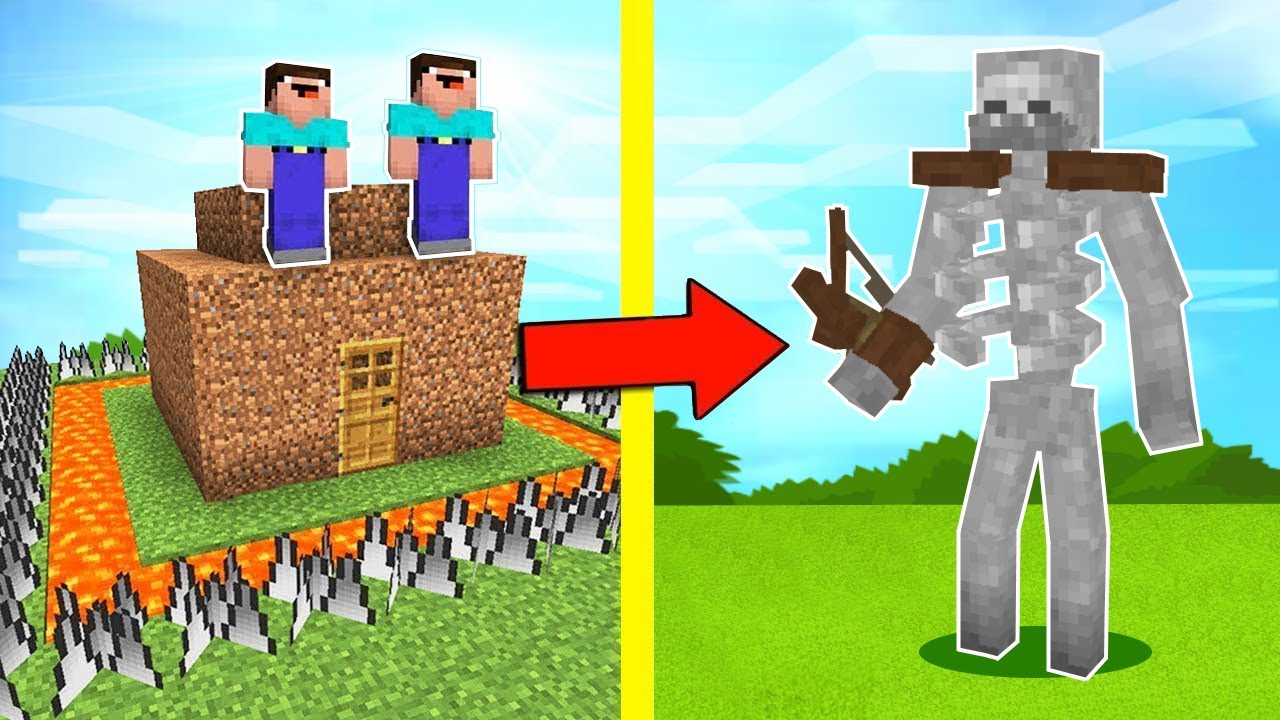 BRATŘI NOOBOVÉ POSTAVILI NEJZABEZPEČENĚJŠÍ DŮM vs. MUTANT KOSTLIVEC!! 😱 ...