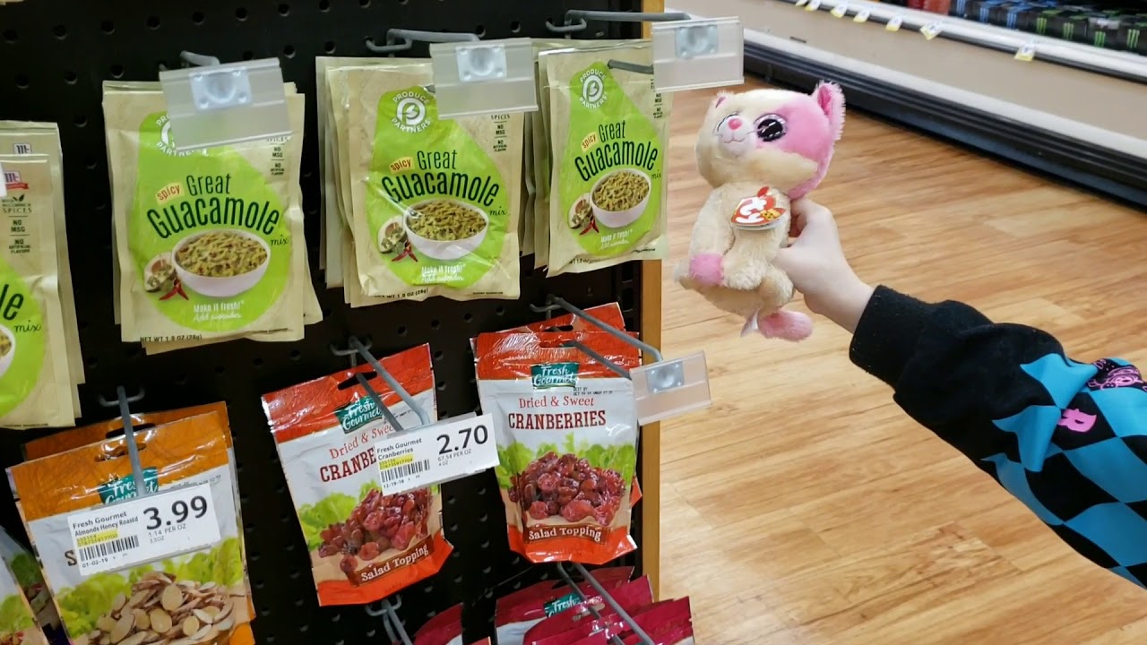 Annabelle ty beanie boo grocery shopping - YouTube