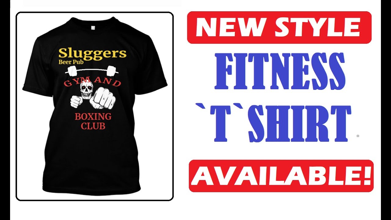 Sluggers beer pub gym and boxing club / T shirt design - YouTube