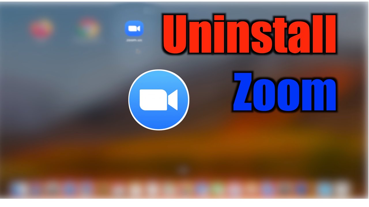 How to Uninstall zoom application without open it 2020 - YouTube