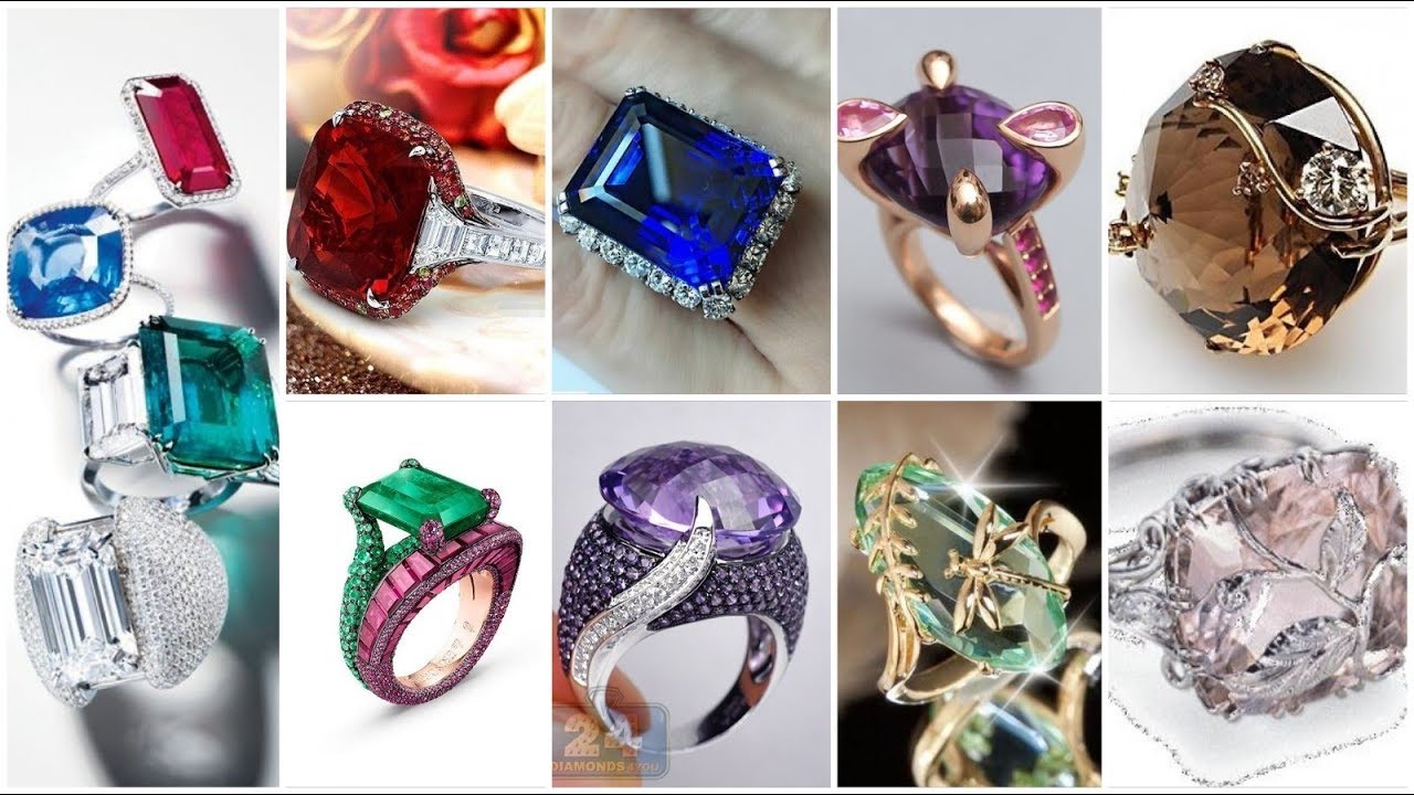 Stunning Stone Ring designs || latest new designs of real stone Rings ...