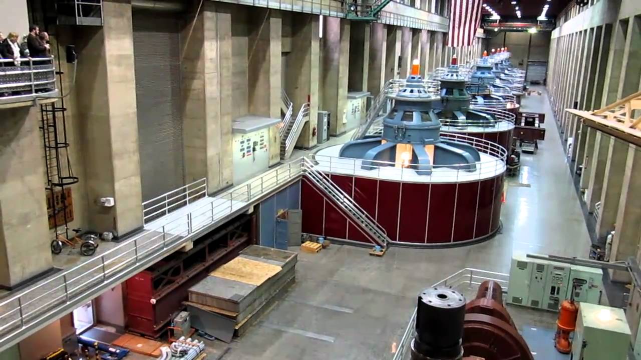 Inside Hoover Dam Power House on the Nevada Side - YouTube