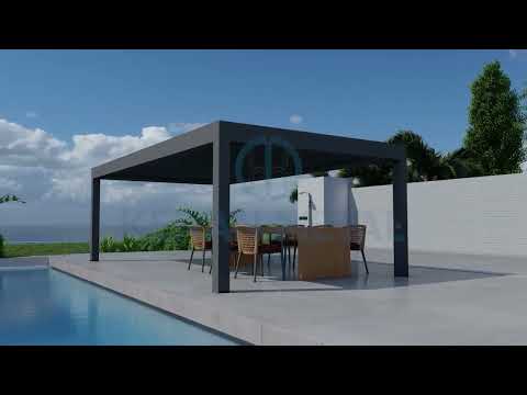 Kenan Metal's Bioclimatic Pergola: Animation Showcase