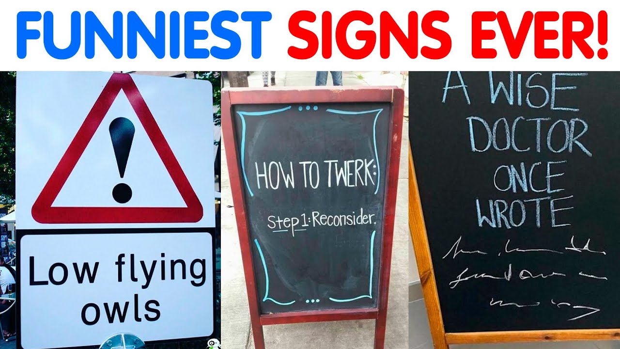 🤣FUNNIEST & DUMBEST🤪 Signs That People😄 Have Ever Seen...😱 - YouTube