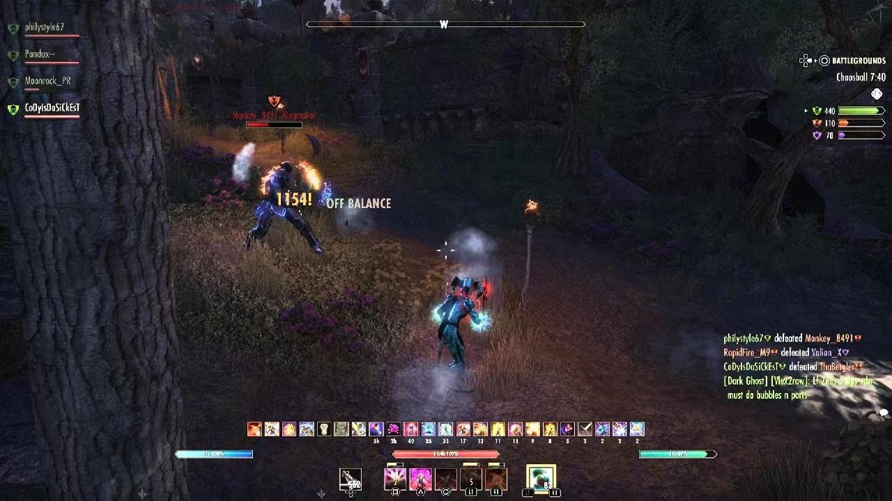 Eso pvp trio BG que Nightblade Brawler pvp - YouTube