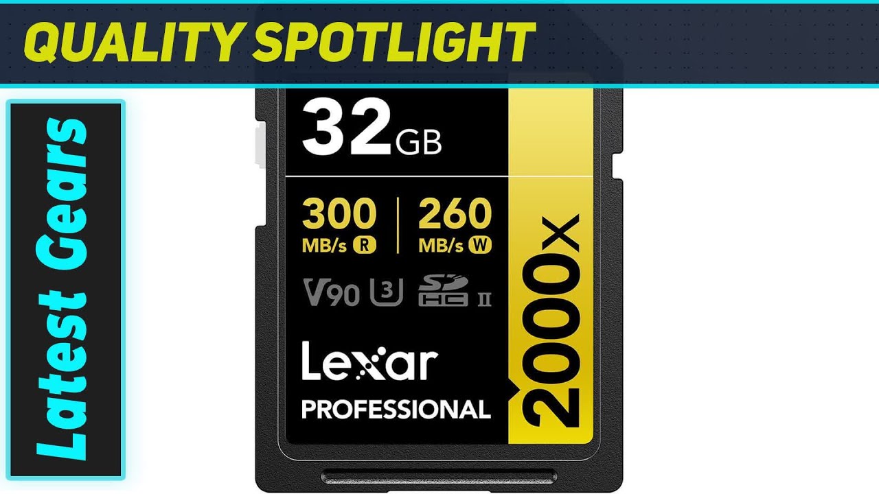 Lexar 32GB 2000x SDHC: FASTEST SD Card For 8K Video? - YouTube