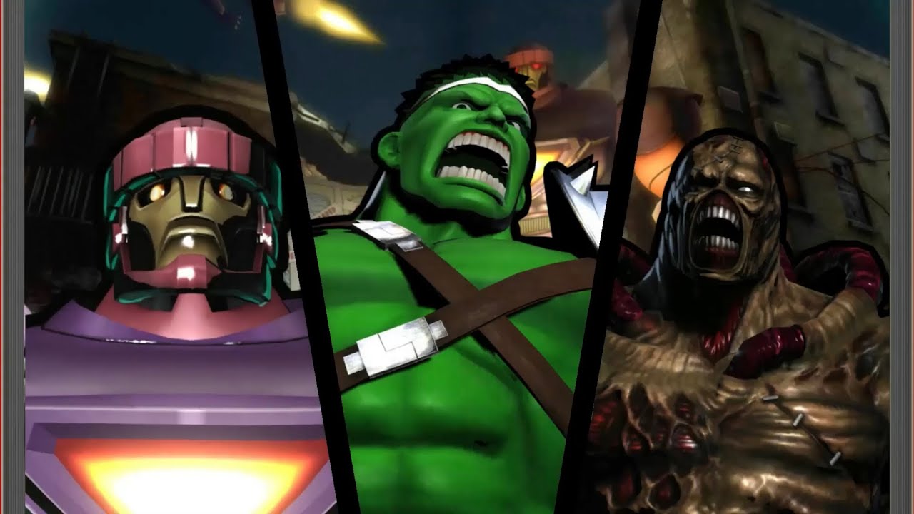 Ultimate Marvel vs Capcom 3: Hulk, Sentinel, and Nemesis arcade ...