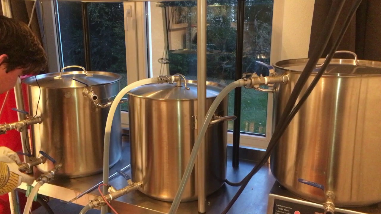 HBW 22: Kotten Brewery - 2nd brew day HERMS, plus first beer tasting and blow out - YouTube