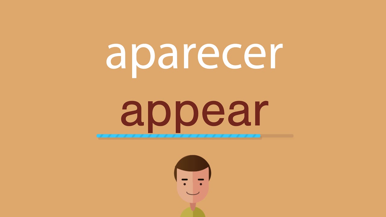 Cómo se dice aparecer en inglés - YouTube