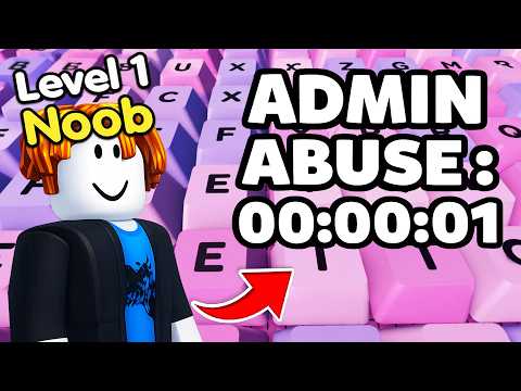 Starting OVER as NOOB During ADMIN ABUSE In +1 Speed Keyboard Escape! (Roblox)