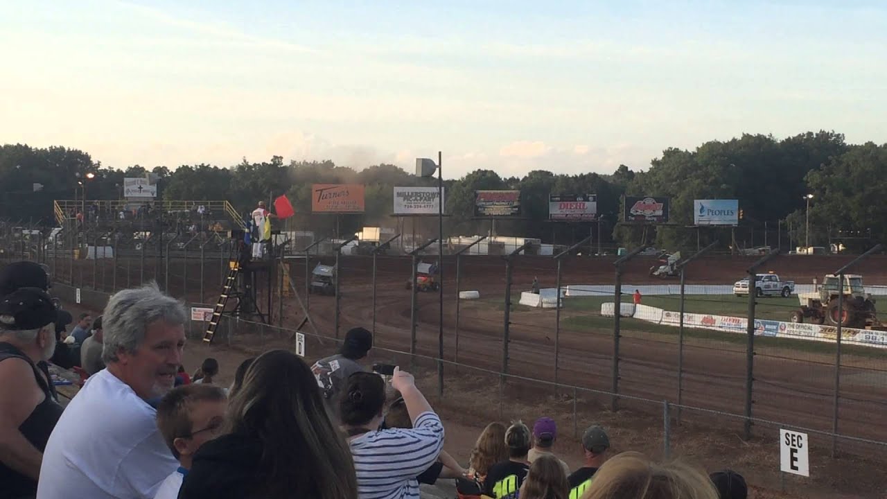 Scott priester lernerville crash 8/7/15 - YouTube