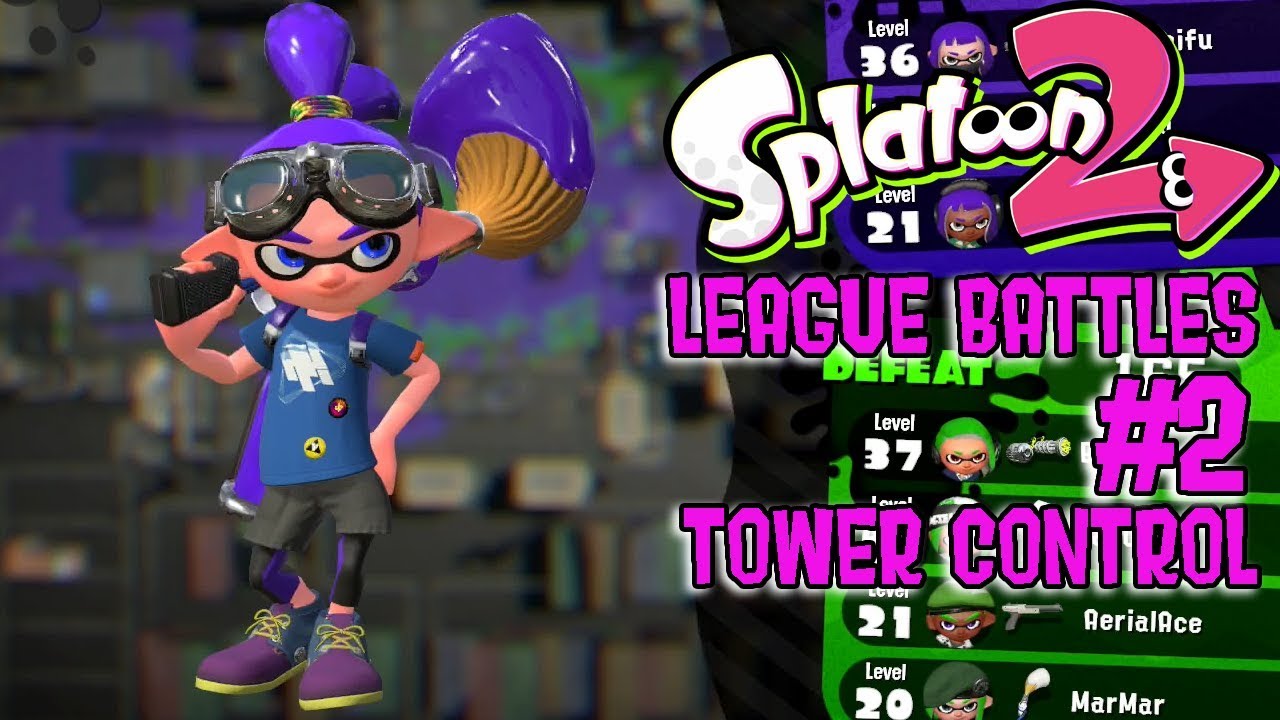 Splatoon 2: League Battles #2 - Tower Control (Inkbrush Gameplay) - YouTube