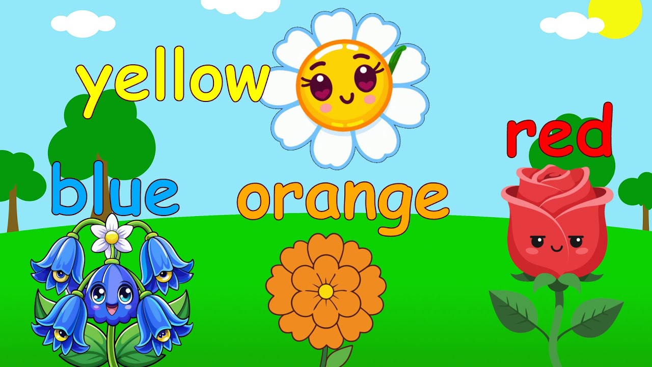 Flower Colors Song for Kids | Learn Colors with Flowers | Kids Song ...