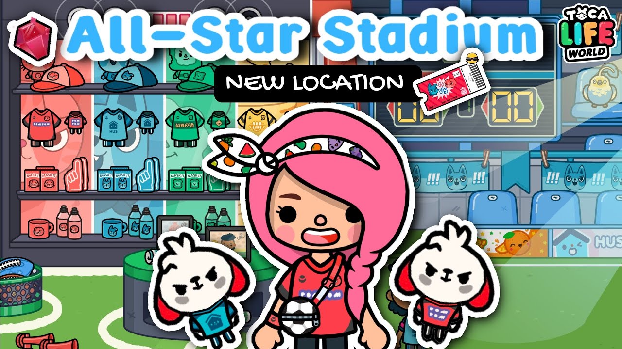 NEW LOCATION IS HERE!! 😱 ️⚽️🏆 | All-Star Stadium | Toca Life World ...