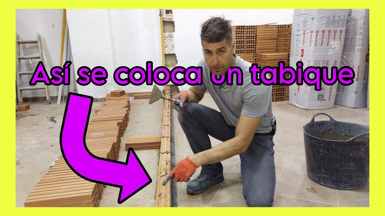 🔝 🔝 Como hacer una TABIQUE DE LADRILLO🧱 De Principio a Fin !!! - YouTube