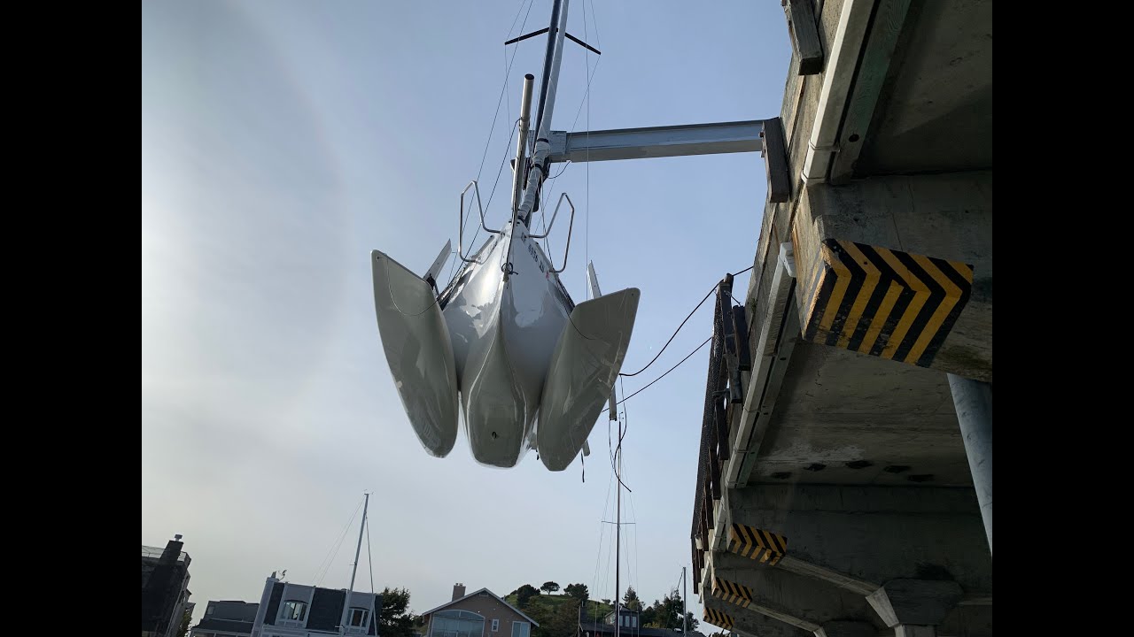 Farrier F22R Trimaran delivery and first sail for new owners - YouTube