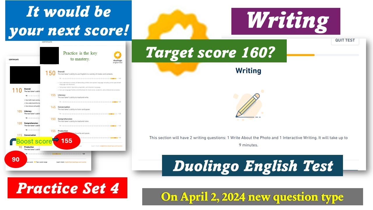 2024 New update Duolingo English Test Writing - Practice Set #4 - YouTube
