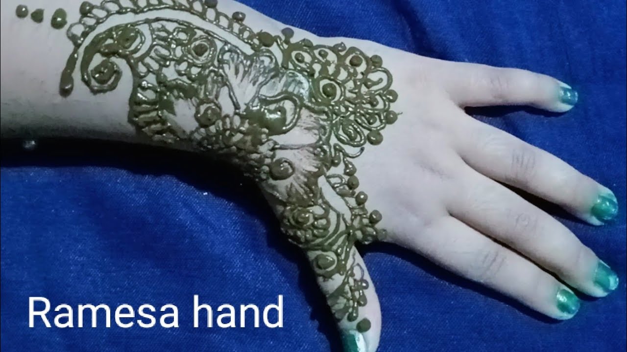 baby hand mehndi design.Baby mehndi design 2021.#Ramesamehndiart. - YouTube