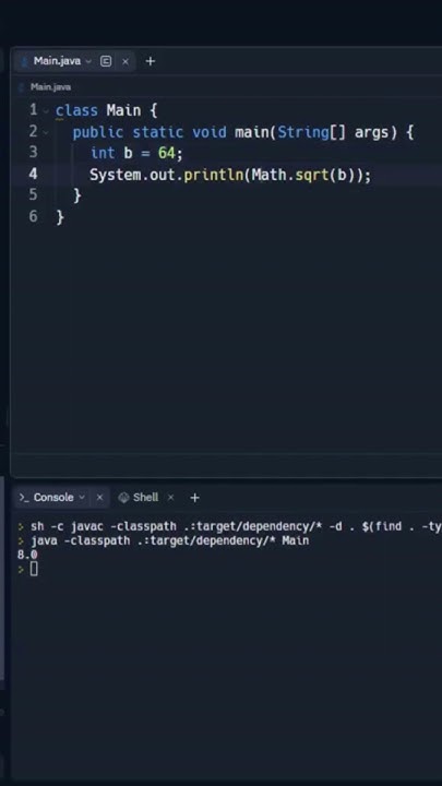 sqrt() method in Java #shorts - YouTube