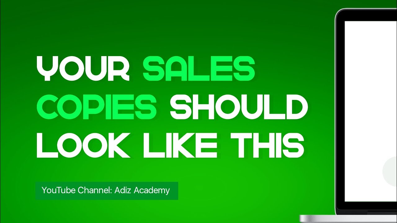 Your Sales Copies Should Look Like This - YouTube