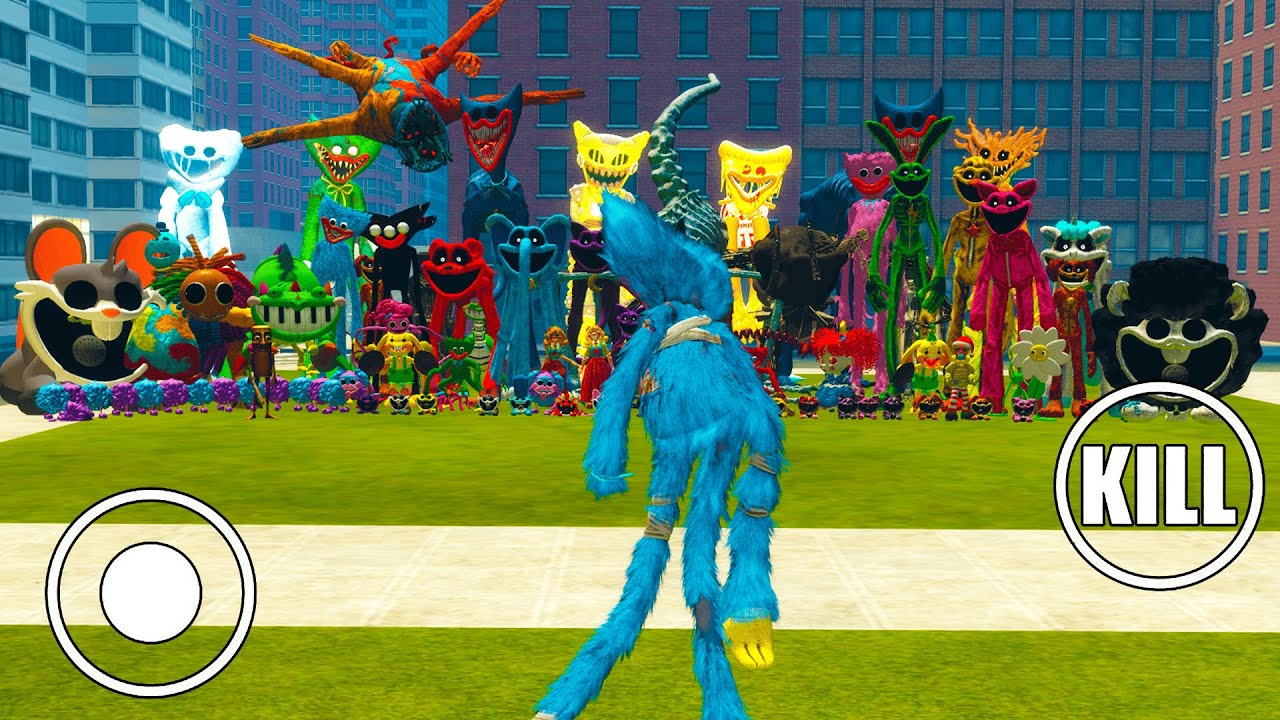 Wounded Huggy wuggy vs All Poppy Playtime Chapter Monsters (Garry’s Mod ...
