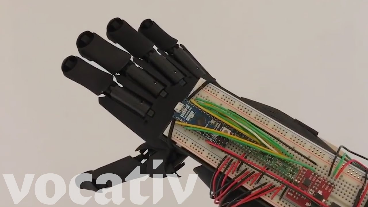 This Bionic Hand Was 3D-Printed In One Piece - YouTube