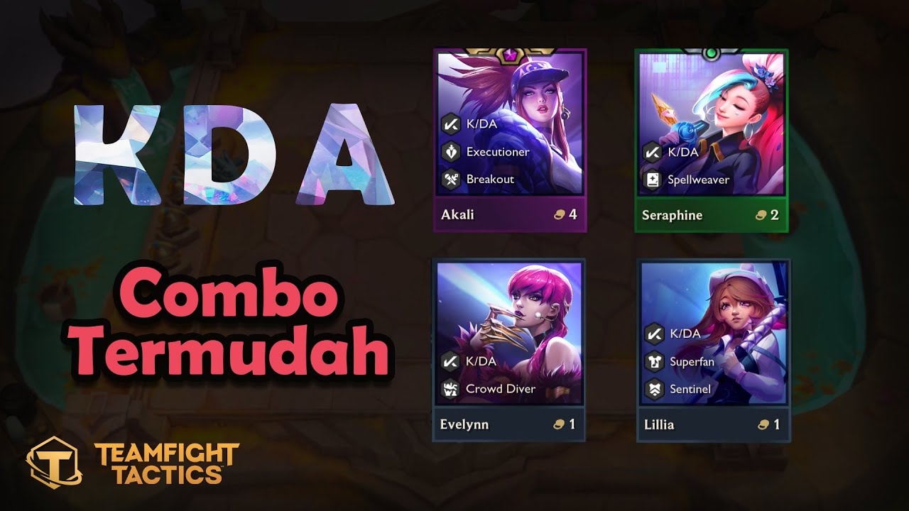 KDA Combo Pemula TFT Mobile | Teamfight Tactics Mobile - YouTube