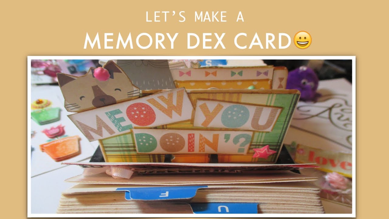 How to make a MEMORY DEX card from a Rolodex card/Process Video and ...