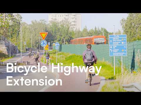 New Section of Eastern Baana Route Open (Itäbaana / Östra banan) || Here in Helsinki