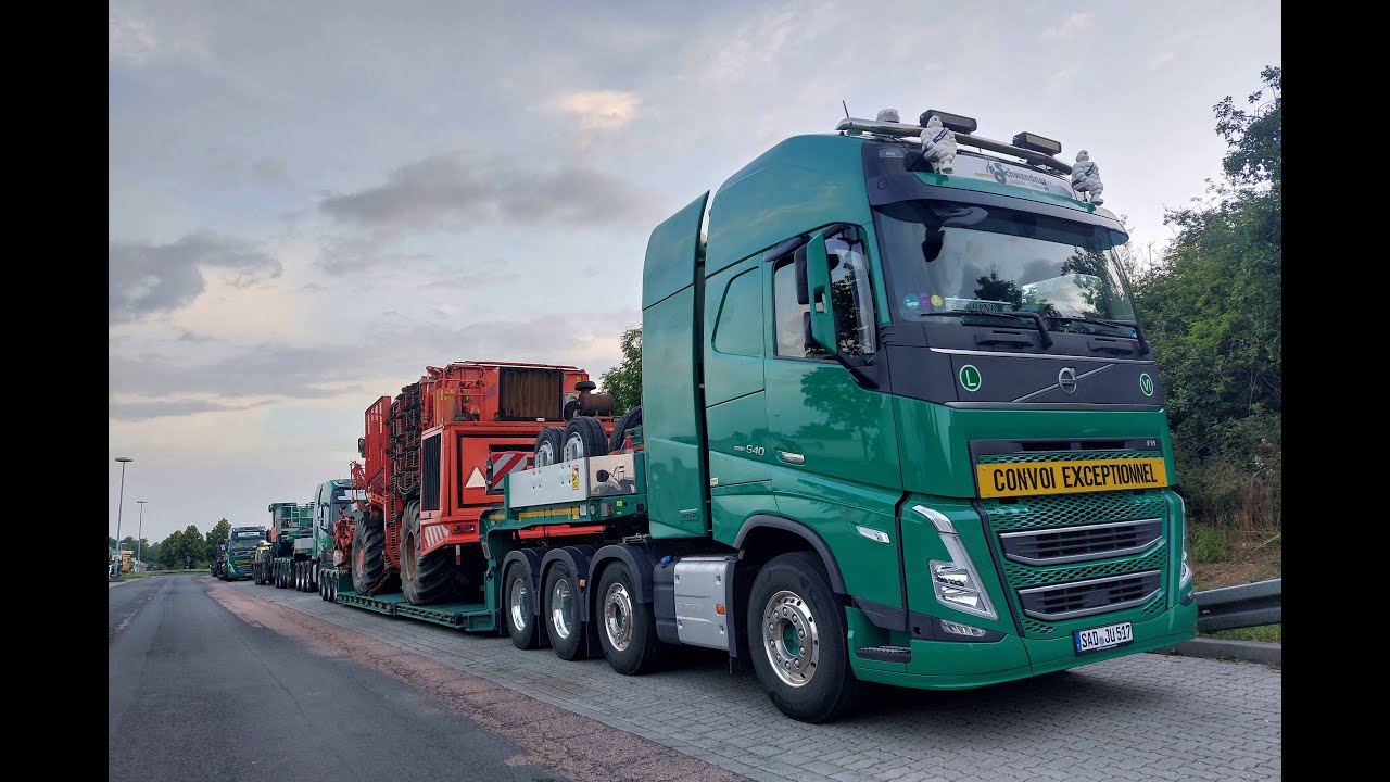 "German Heavy Haulage Trucks at Rest: Power and Precision in the Calm ...