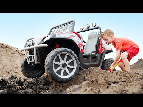 Arthur pretend play with car toy