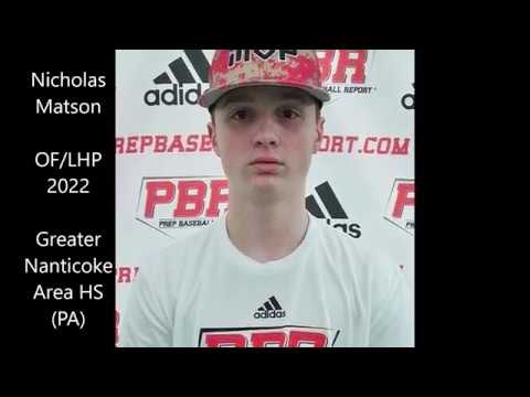 Nicholas Matson - 2022 OF/LHP (Game Hitting) - YouTube