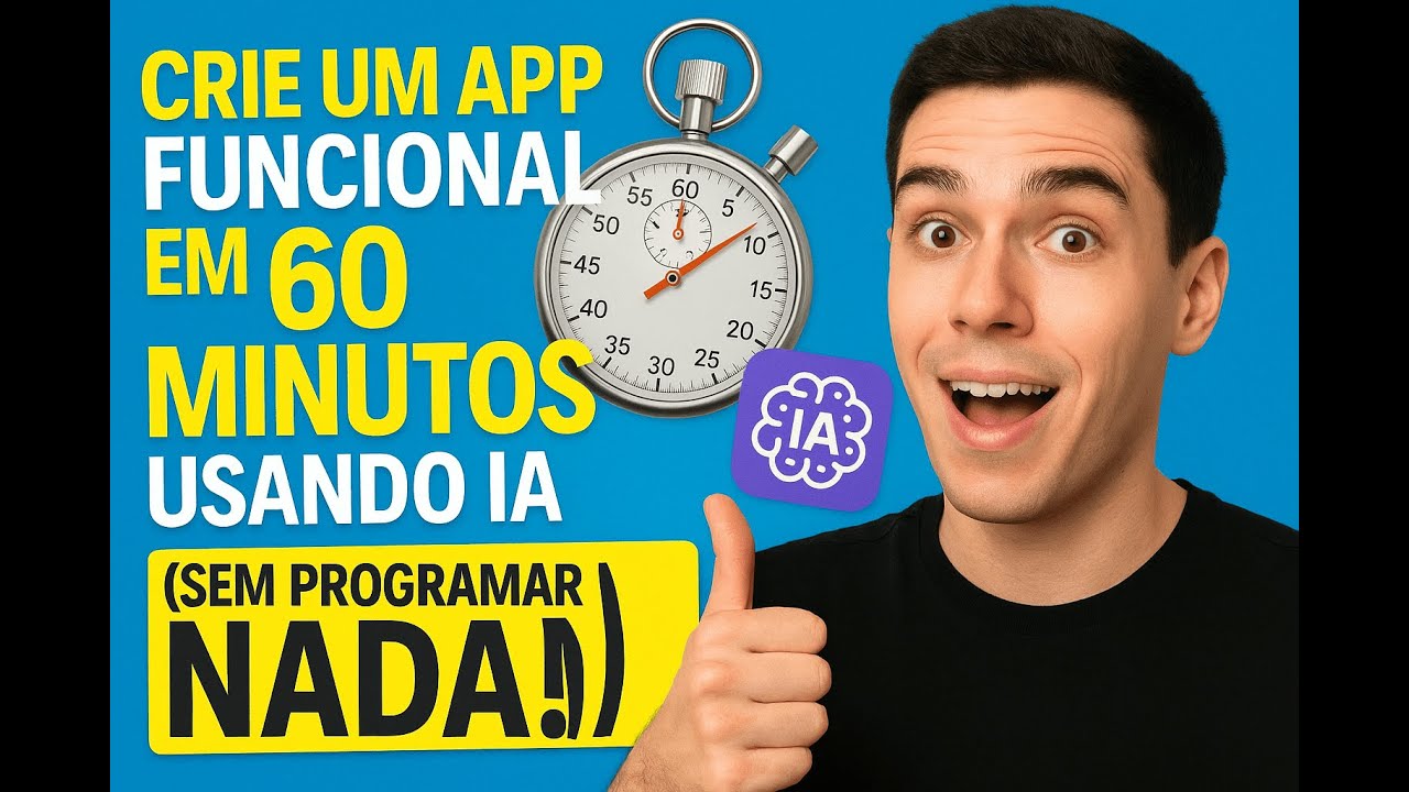 Crie um App Web FUNCIONAL em 60 Minutos Usando IA (Sem Programar Nada!) - YouTube