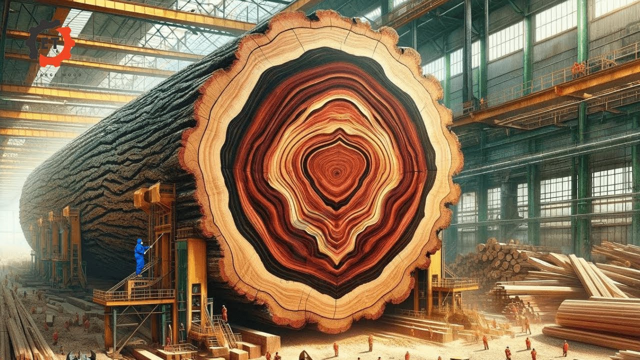 Huge Wood Factory And Dangerous Wood Cutting Techniques And Carpentry ...