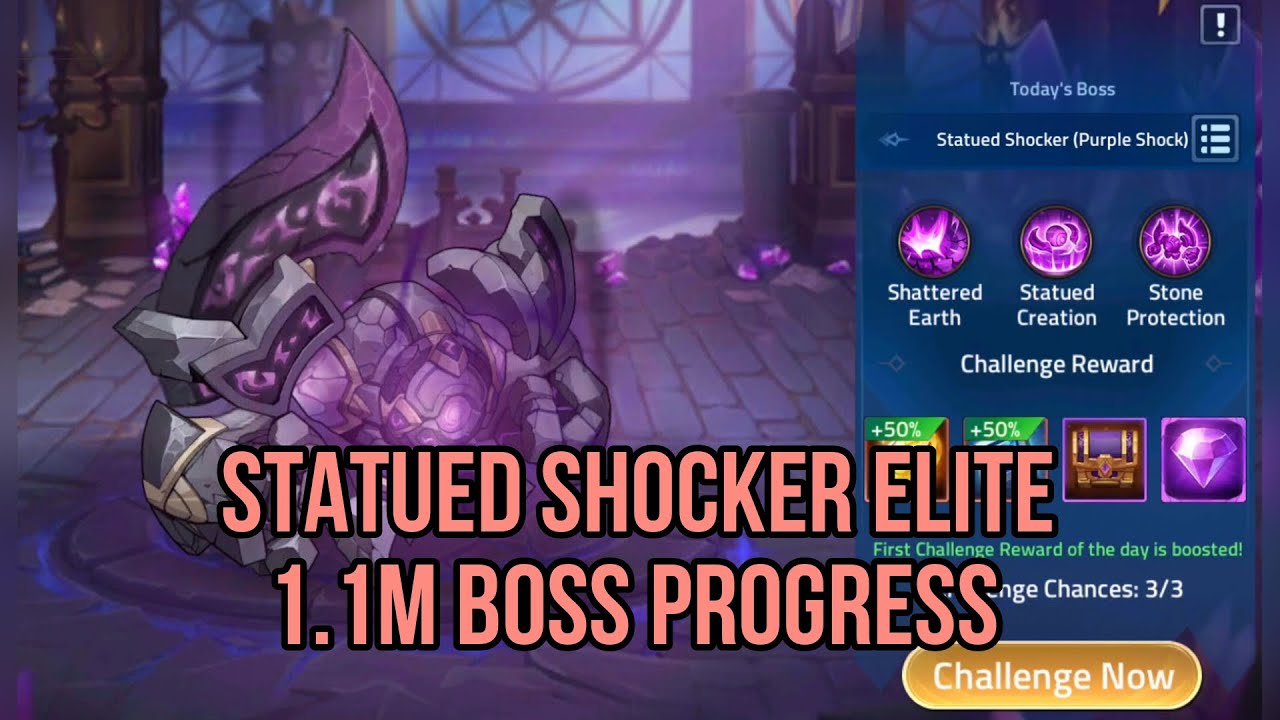 Mobile Legends Adventure - Guild Boss Rush [Monday] Statued Shocker ...