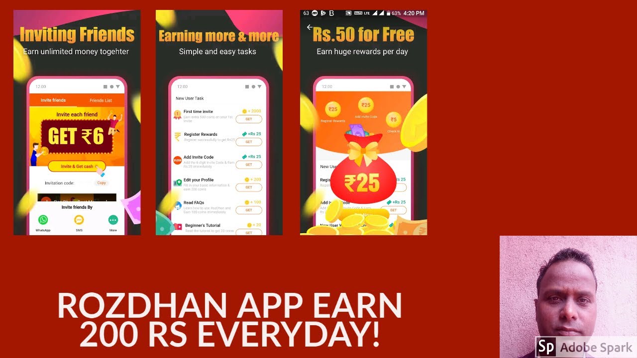 Rozdhan app best earning app# - YouTube