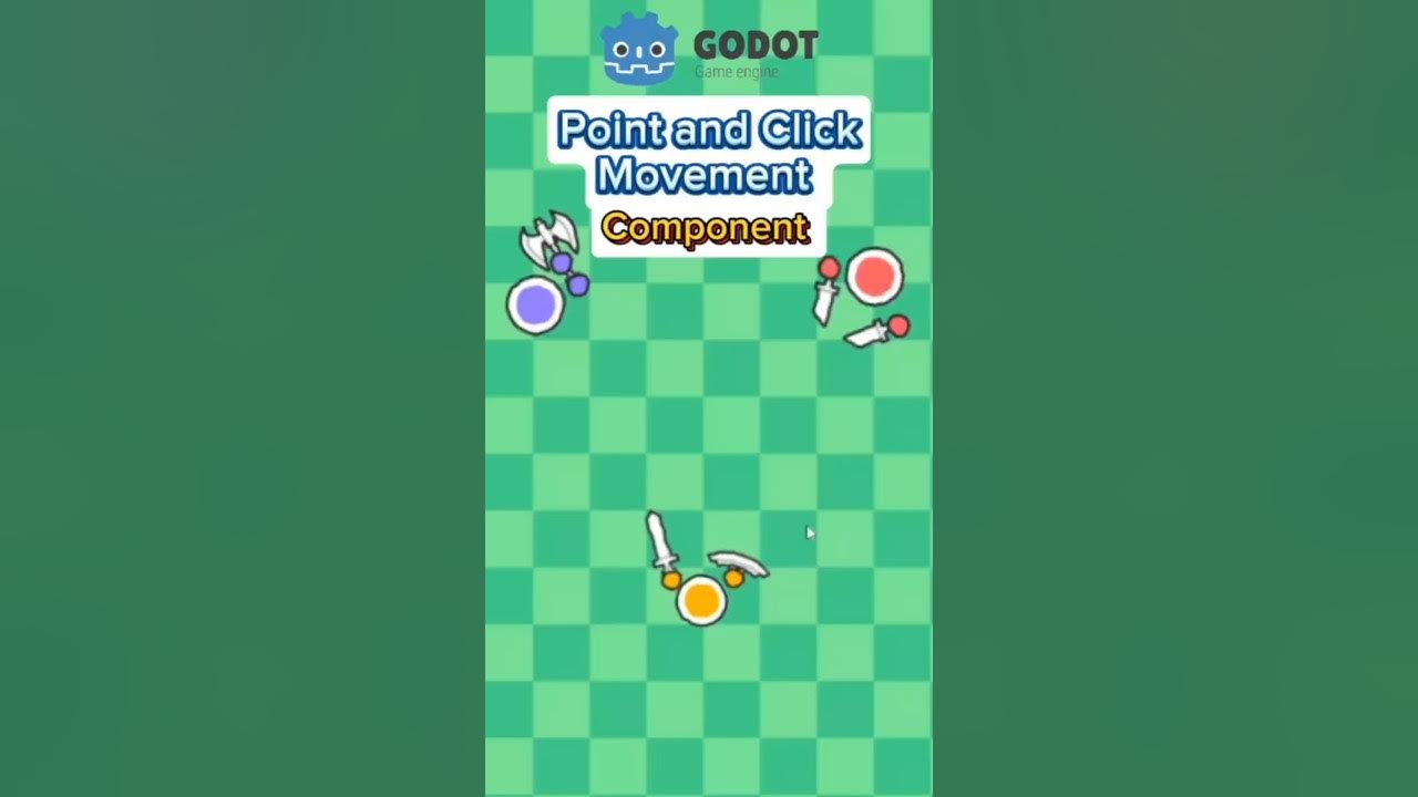 Easy point and click movement in #godot4 #godot #gamedev #indiegamedev #gamedevelopment - YouTube