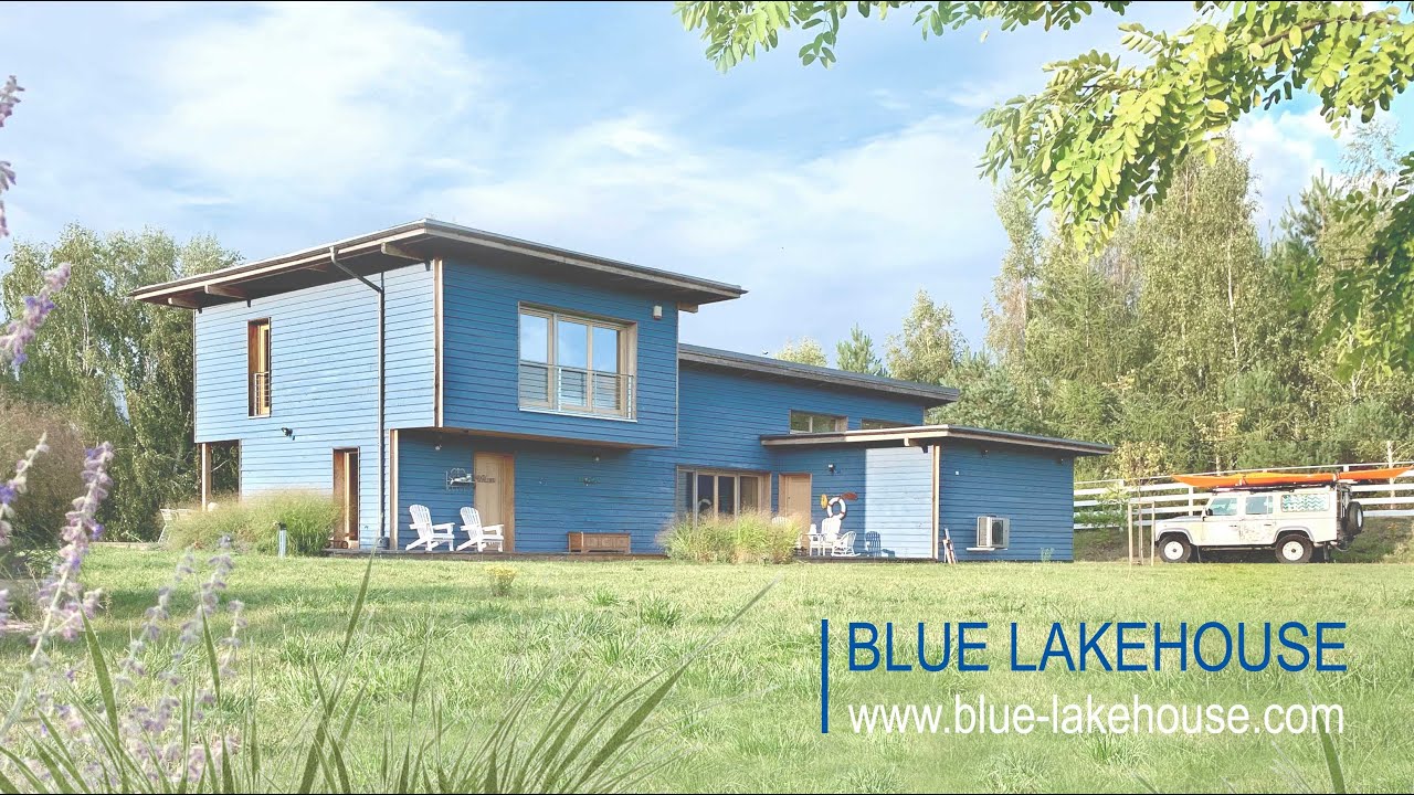 Blue Lakehouse for 4 people - YouTube