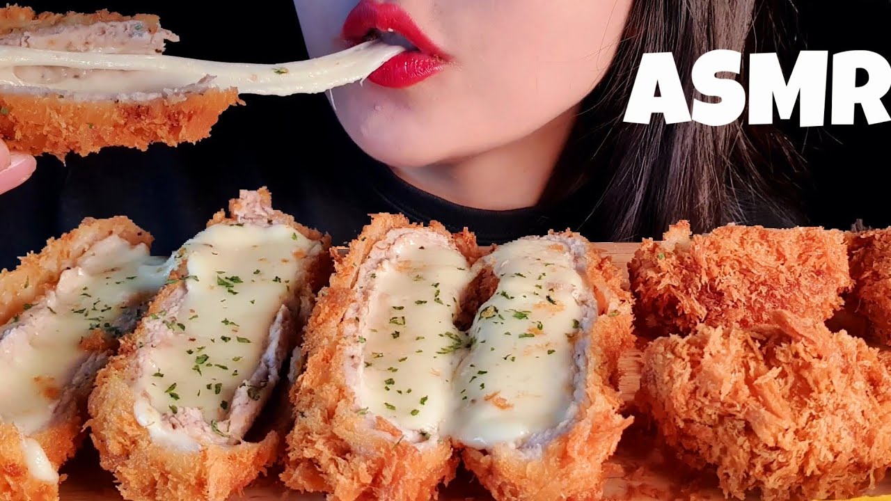 치즈가 쭈욱~ 🧀 치즈돈까스 & 멘츠카츠 먹방 ASMR 치즈카츠 먹방 리얼사운드 cheese pork cutlet EATING ...