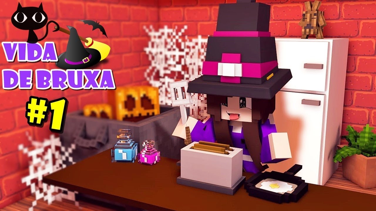 Minecraft: Vida de Bruxa #1 - A BRUXINHA COZINHEIRA! (NOVA SÉRIE) - YouTube