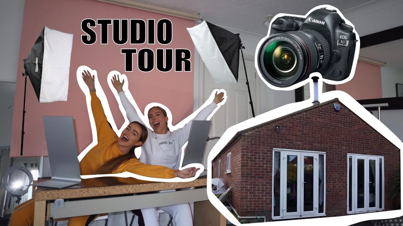 FILMING STUDIO TOUR - DIY ON A BUDGET (IDEAS) | Syd & Ell - YouTube