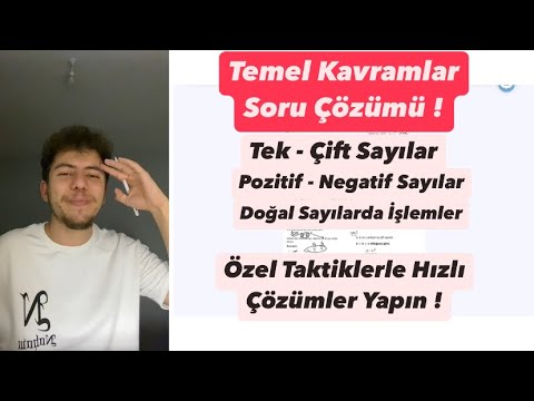 S1) Tek Çift Pozitif Negatif Sayılar Soru Çözümü | tyt ve kpss uygun