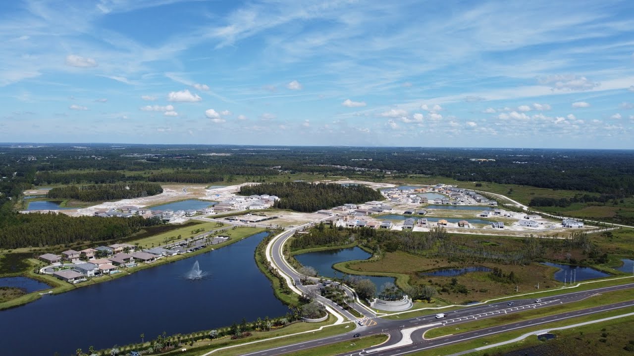 Fly Winding Ridge by GL Homes Drone Tour Wesley Chapel Florida October ...