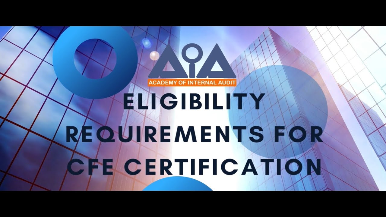 Unveil CFE Certification eligibility with AIA, join now. #CFE #ACFE # ...