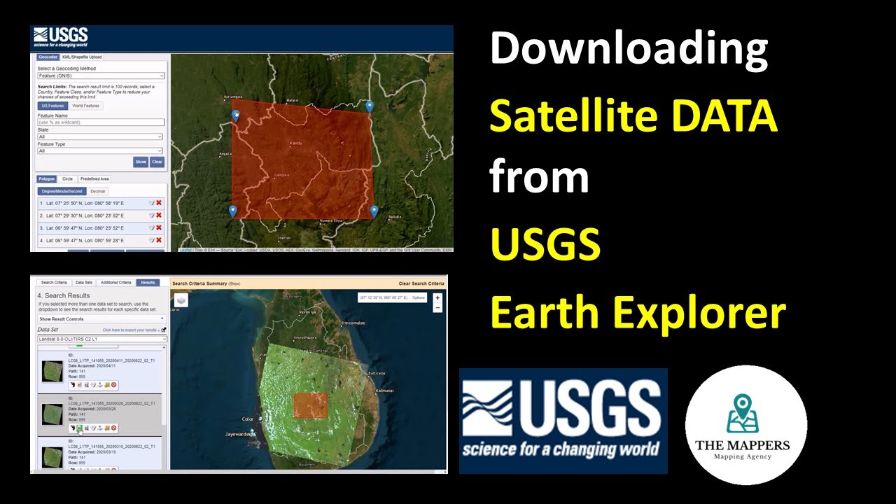 How to Download Satellite Data with USGS Earth Explorer - [Tutorial 01 ...