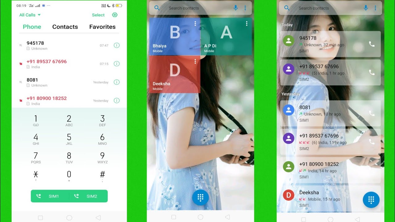 mobile ka dialer pad mein apna photo kaise lagaye !! how to set photo ...