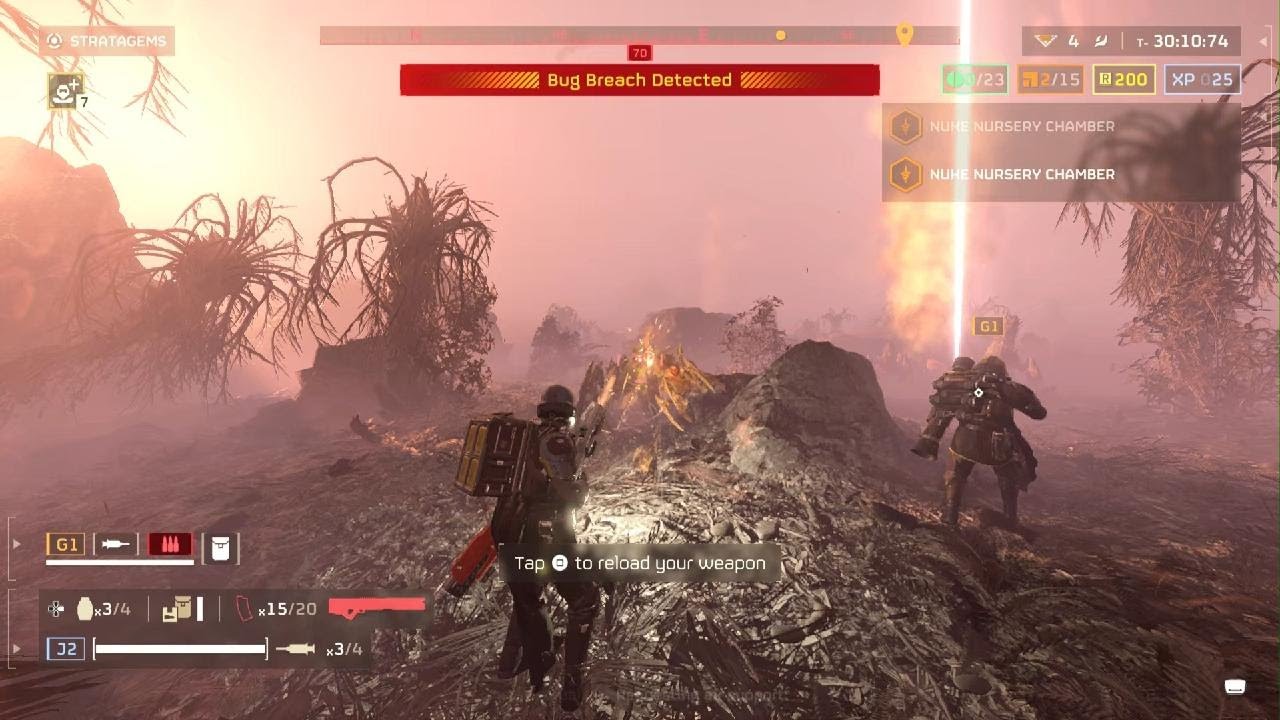 HELLDIVERS 2 duo bug breach - YouTube