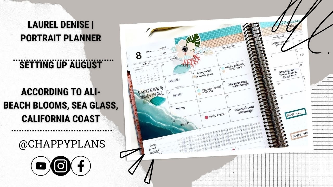 LAUREL DENISE | PORTRAIT PLANNER | AUGUST SET UP & PWM | ACCORDING TO ...