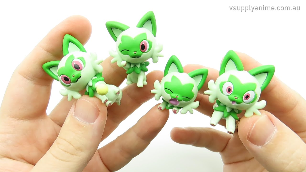 Unboxing Full Set Pokemon Sprigatito Figurines Gashapon Toys TAKARA ...