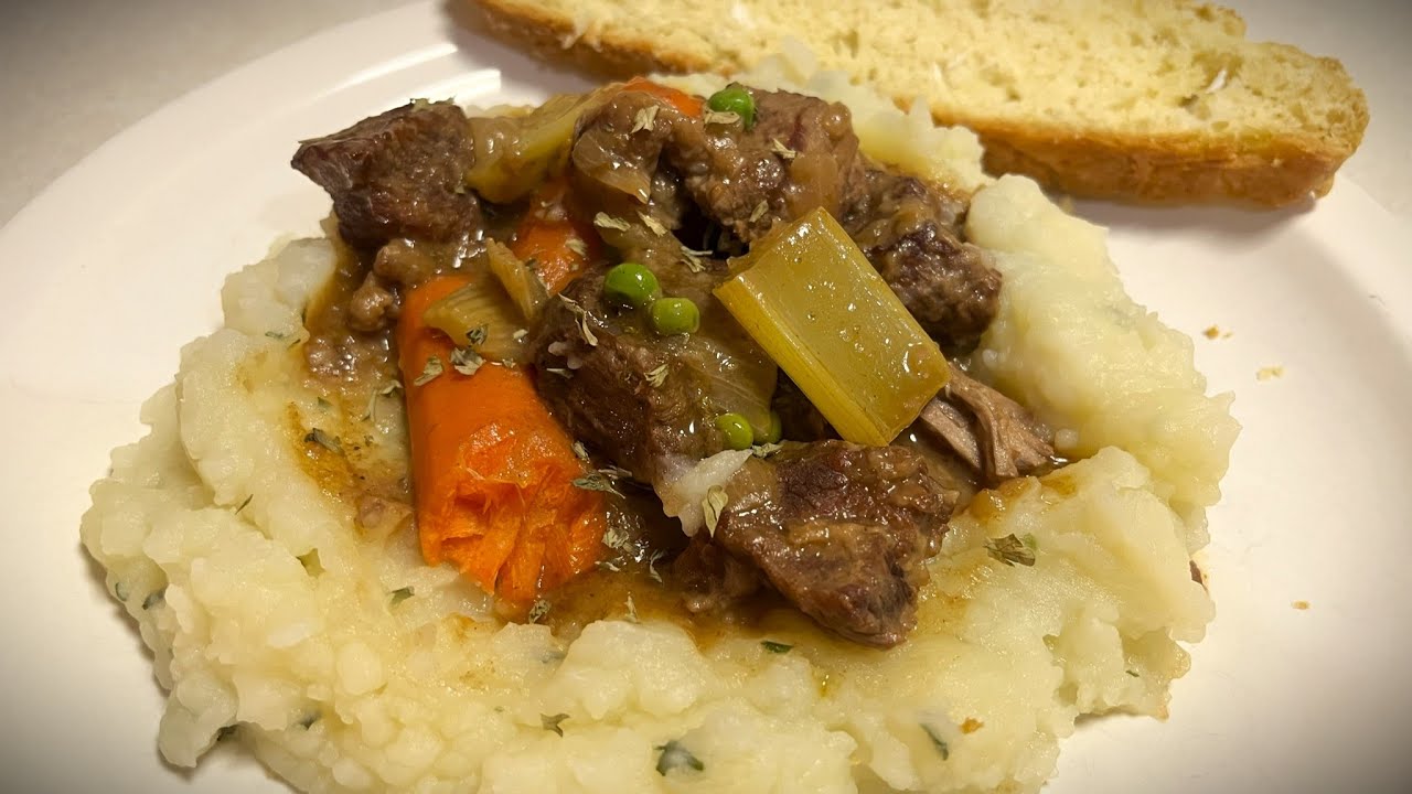 Irish Stew and Mashed Chive Potatoes with Irish Soda Bread - YouTube